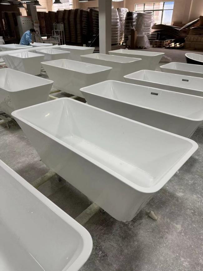 Cheap Fast Sales Pure Pmmma Acrylic Freestanding Bathtub Bulk Packing Option