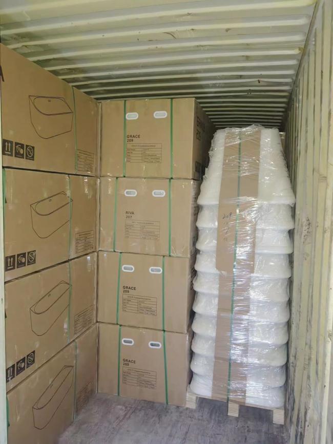 Cheap Fast Sales Pure Pmmma Acrylic Freestanding Bathtub Bulk Packing Option