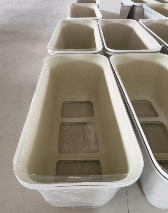 Flexible Pure PMMA Acrylic Freestanding Bathtub Disassembled