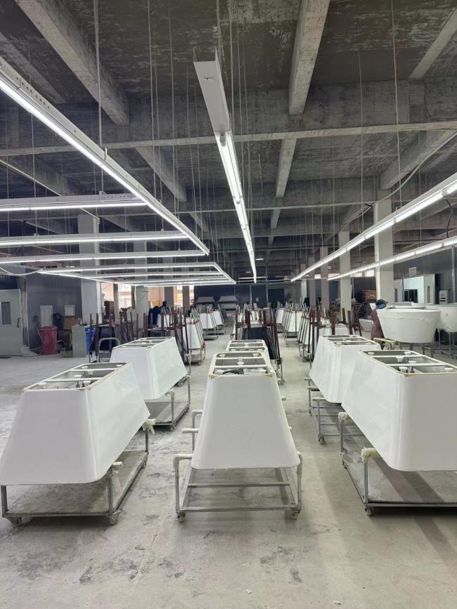 Flexible Pure PMMA Acrylic Freestanding Bathtub Disassembled