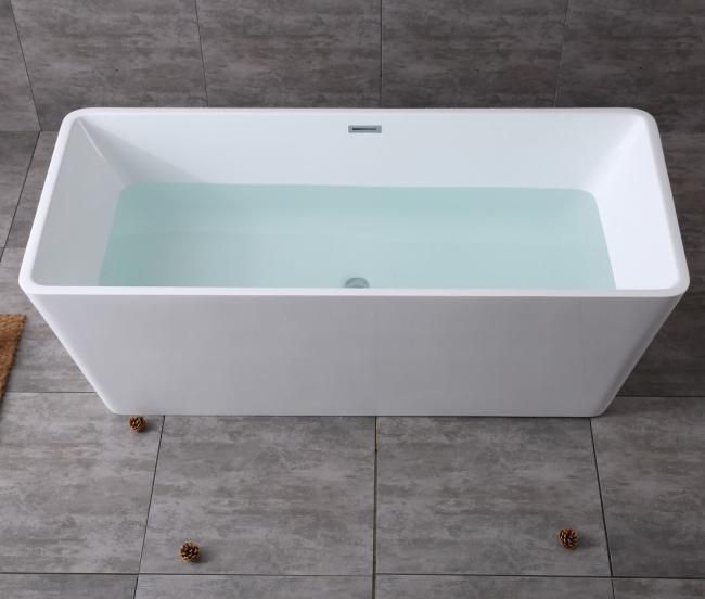Eco-Friendly Materials Narrow Rim Border New Design Free Standing Bathtub Acrylic