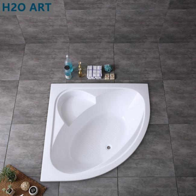 Corner Drop in Simple Acrylic Bathtub Built in Average Quality Cheap Prices