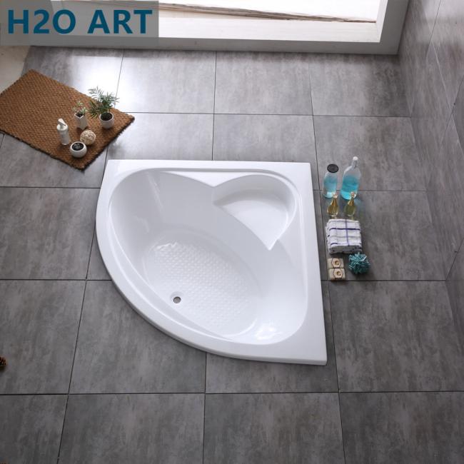 Corner Drop in Simple Acrylic Bathtub Built in Average Quality Cheap Prices