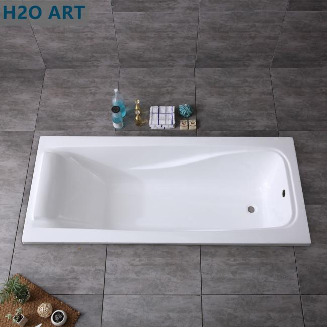 High Quality Drop in Acrylic Bathtub Simple Function Built in