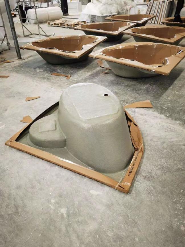 Simple Drop in Acrylic Bathtub Typical Design for Asia Market