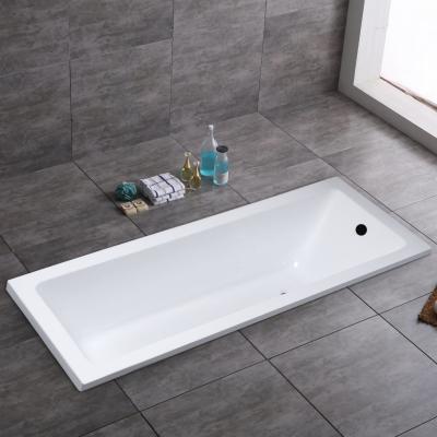 Cina Bagno acrilico rettilineo con pannelli e gambe flessibili in vendita