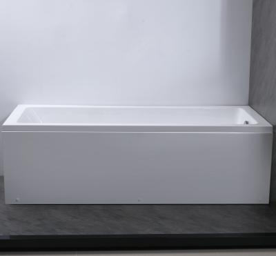 Cina Bagno acrilico rettilineo con pannelli e gambe flessibili in vendita
