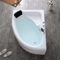 China Acrylic Corner Bathtub with Removable Panel 1700x1000x600mm Disassembled for Easy Transport for sale