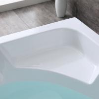 China Acrylic Corner Bathtub with Removable Panel 1700x1000x600mm Disassembled for Easy Transport for sale