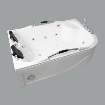 China Buiten SPA aangepaste hoek warm bad acryl whirlpool massage bad voor 2 personen Te koop