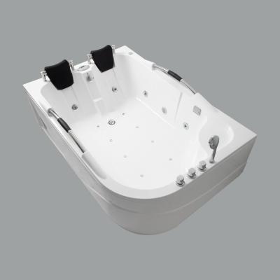 China Buiten SPA aangepaste hoek warm bad acryl whirlpool massage bad voor 2 personen Te koop
