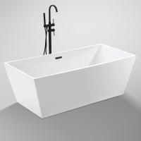 China Rectangular PMMA Acrylic Freestanding Bathtub 1700x750x580mm CE ISO SGS for sale