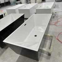 China Rectangular PMMA Acrylic Freestanding Bathtub 1700x750x580mm CE ISO SGS for sale