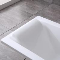 China End Drain Acrylic Bathtub Simple Function 1700mm Hand Control Drop In for sale