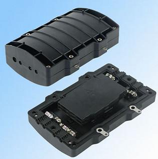 China Inline 4-in 4-out Cable Ports Mini Fiber Optic Splice Closure Type GJS-HB8-2S for sale