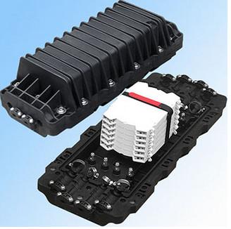 China Inline 4-in 4-out Cable Ports Fiber Optic Splice Closure Type GJS-HB8-6 for sale