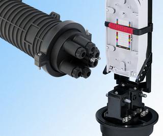 China Dome Mechanical Sealing Fiber Optic Splice Closure Type GJS-DM5-4 for sale