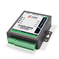 China 2 Port Serial Device Server RS232 RS485 to Ethernet Converter Dual Gigabit LAN DC9-28V for sale