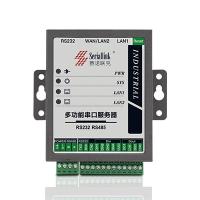 China 2 Port Serial Device Server RS232 RS485 to Ethernet Converter Dual Gigabit LAN DC9-28V for sale