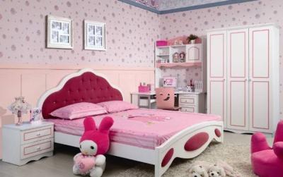 China pink kids bedroom furniture,#G-09 for sale
