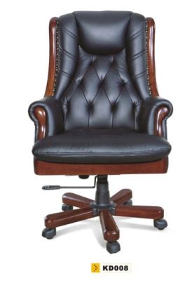 China luxury wooden boss chair wooden executive chair,#KD008 for sale