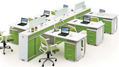 China modern 6 seat office workstation table for staff,#JO-5006-6 for sale