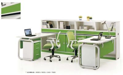 China modern 2 seat office table workstation for staff,#JO-5009-2A for sale