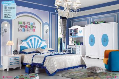 China glossy painted MDF bedroom set furniture made in China,#919 for sale