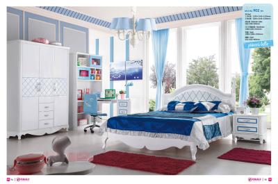 China children glossy painted bed room set furniture,#902 for sale
