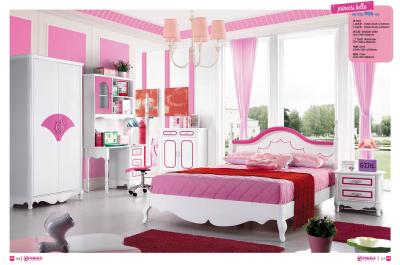 China teenager glossy princess bed room set furniture,#906 for sale
