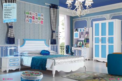 China painted teenager bed room set furniture,#915 for sale