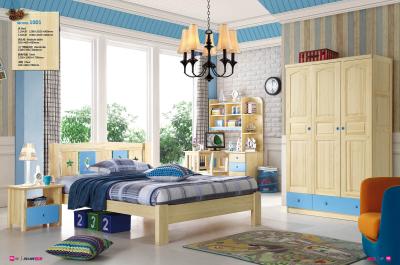 China youth pine bed room set furniture,#1001 for sale
