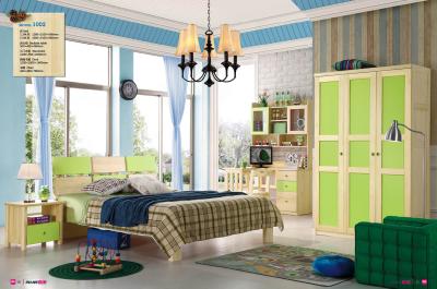 China children pine bed room set furniture,#1002 for sale