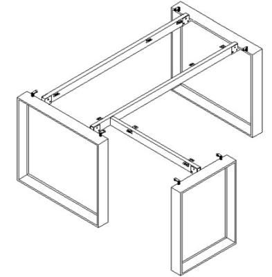 China black metal L type table sled frame ,#506 for sale