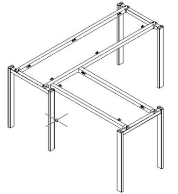 China L type metal table frame ,#207 for sale