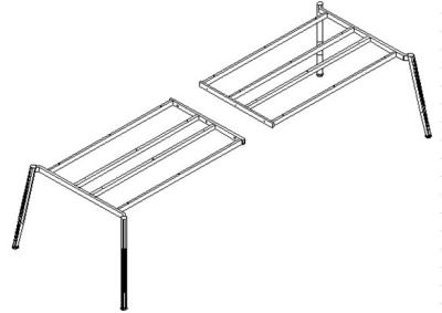 China 4 seater workstation steel frame ,#939C for sale