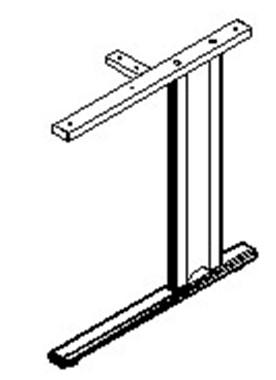 China metal table H type side support leg ,#906 for sale