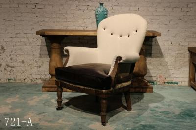 China antique British old style leather chair furniture,#721-A for sale