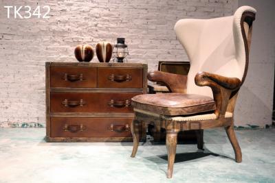 China old style leather chair furniture,#729 for sale