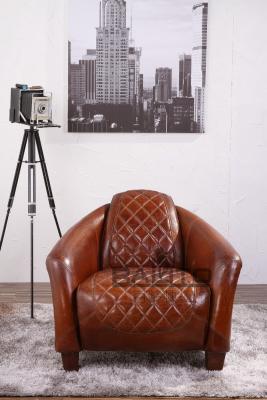 China comfortable antique style leather chair furniture,#2003 for sale