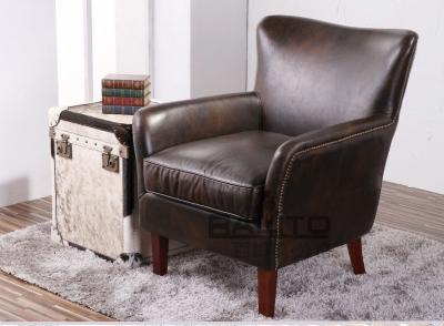 China luxury antique leather chair,#2014 for sale