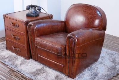 China classical British old style leather arm chair,#2038 for sale