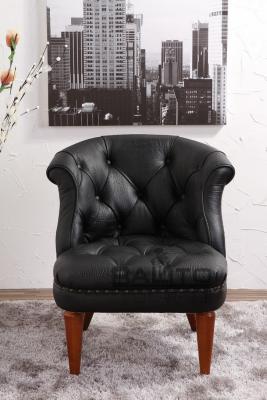 China luxury black classic leather home chair furniture,#2048 for sale