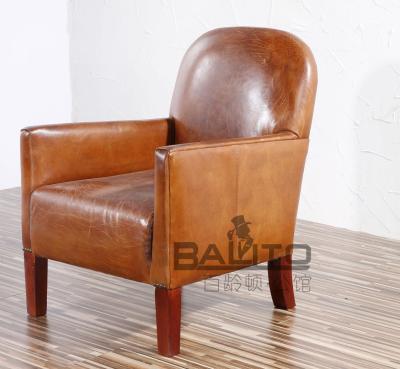 China luxury classical leather leisure cafe arm chair furniture,#2066 for sale
