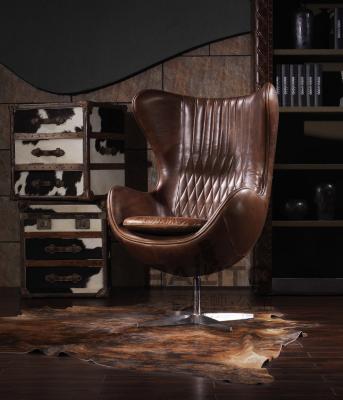 China antique high back club leather swivel chair furniture,#K615 for sale