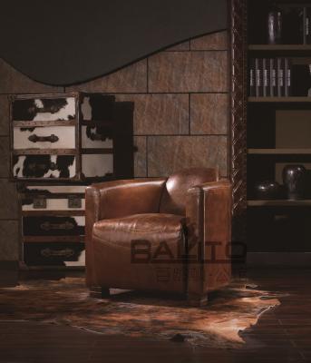 China classic style leather single sofa,#K608 for sale