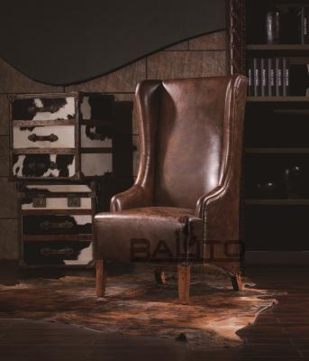 China antique style high back leather hotel chair,#K610 for sale