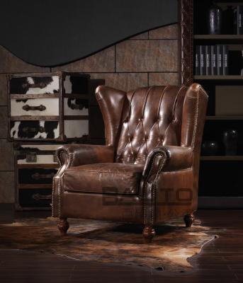 China antique Europe style high back leather hotel chair,#K612 for sale