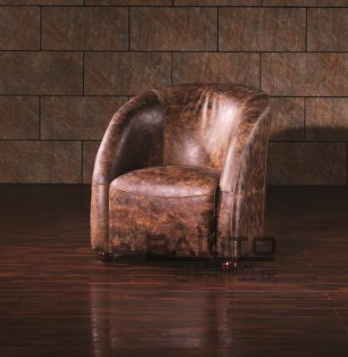 China antique style leather single sofa,#K626 for sale