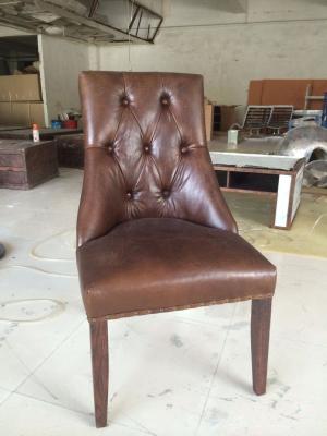 China luxury retro leather dining chair furniture,#K655 for sale